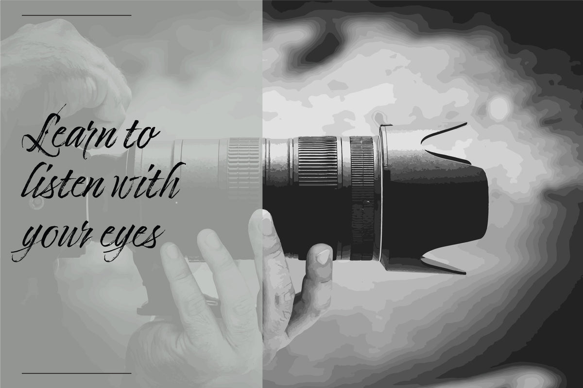 "Learn to Listen With Your Eyes" Digital Download Poster Art ...